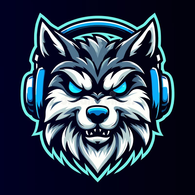 Fierce Flaming Wolf Head Emblem - Vector Graph, T-shirt Design, Mascot ...