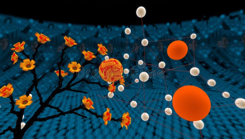 Science Meets Nature: Visual Harmony Stock Photo - Image of flowers ...