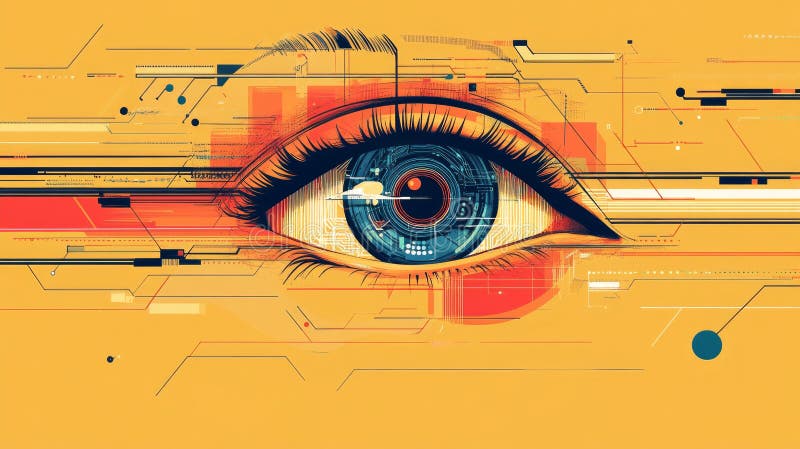 A Striking Digital Eye Illustrates the Fusion of Technology and Vision ...