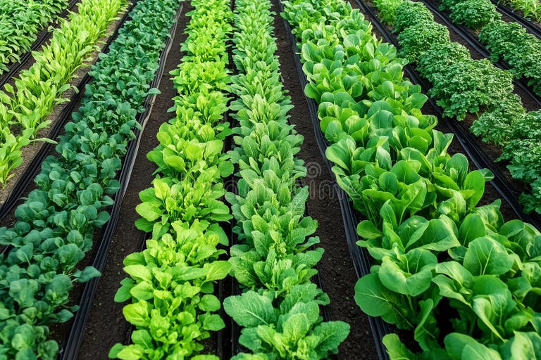 In a Striking Display of Agriculture, Various Crops Thrive in Organized ...