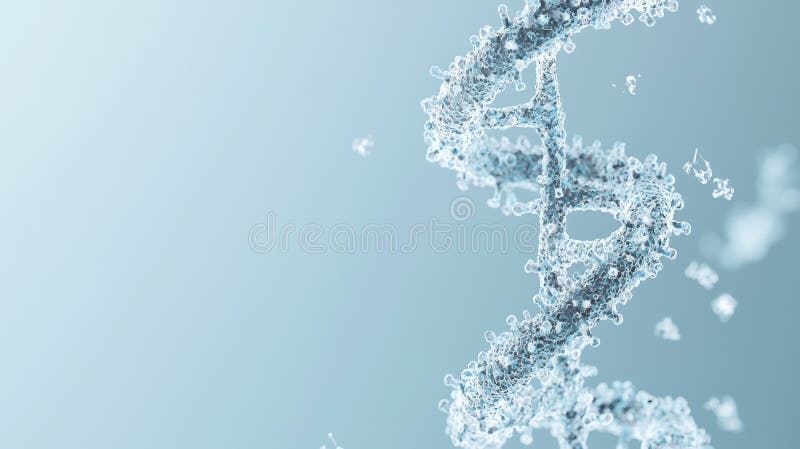 A Striking DNA Helix Reveals Its Complex Molecular Structure Against a ...