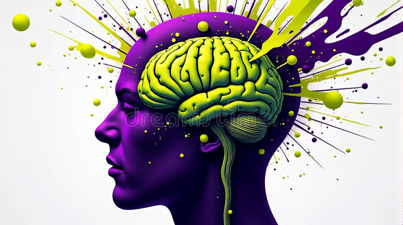 Vibrant Psychedelic Mind Unleashed Representing Consciousness Intuition ...