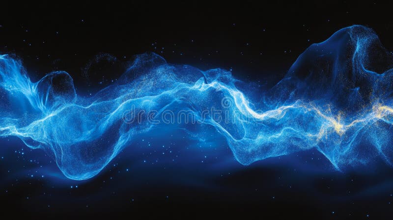 Striking Electric Blue Lightning Bolts Form a Dynamic and Energetic ...