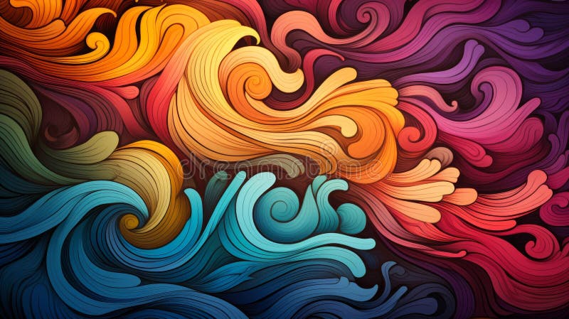 Striking Flat Texture with Intricate Details for Elegant Psychedelic ...