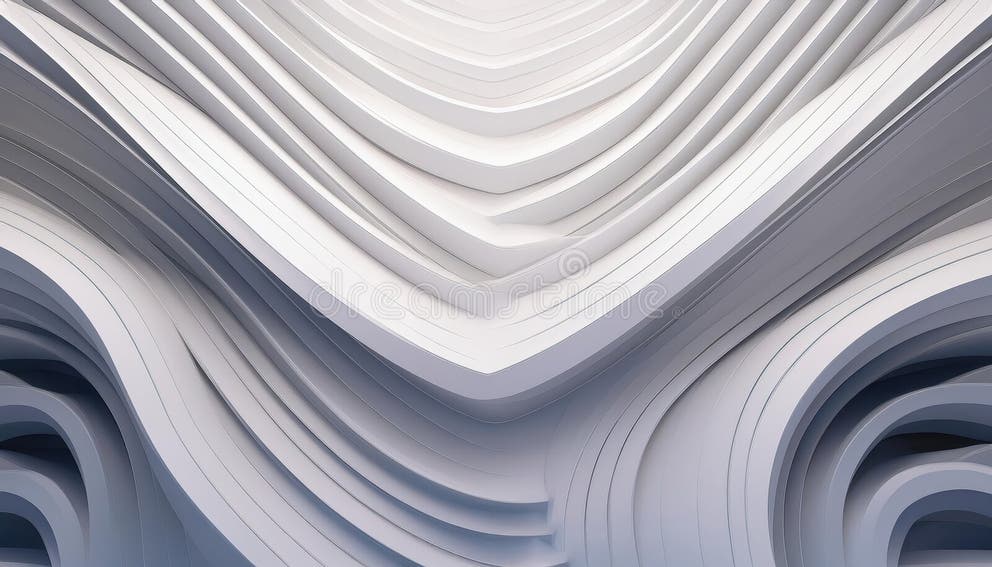 Striking Geometric 3D Structure Set Against a White Tech Background ...