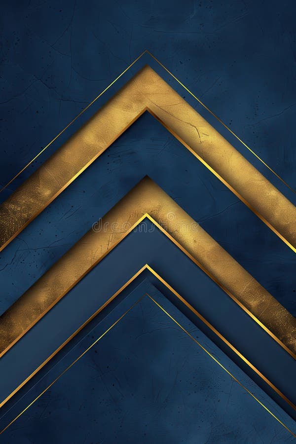 Geometric Gold and Blue Pattern with Sharp Angles and Textured ...