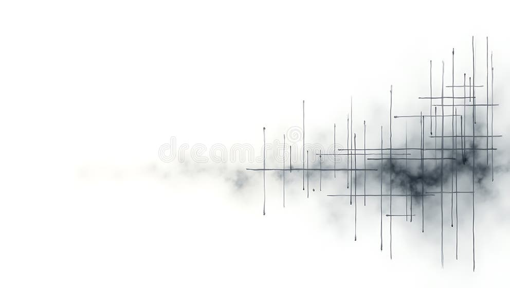 A Striking Geometric Pattern Composed of Intersecting Black Lines ...