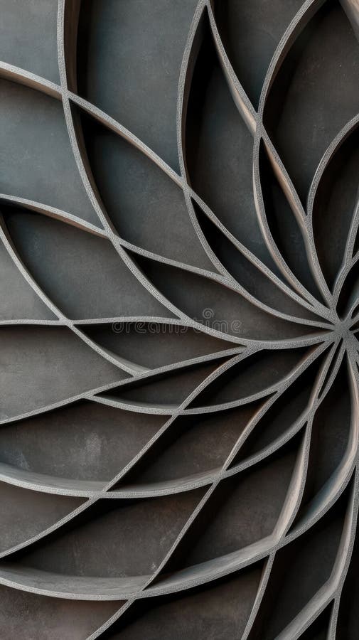 Geometric Pattern Design Showcasing Intricate Circular Shapes in Dark ...