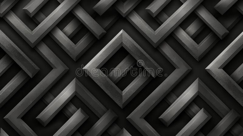 Intricate Geometric Patterns Create Captivating Visual Texture Dark ...
