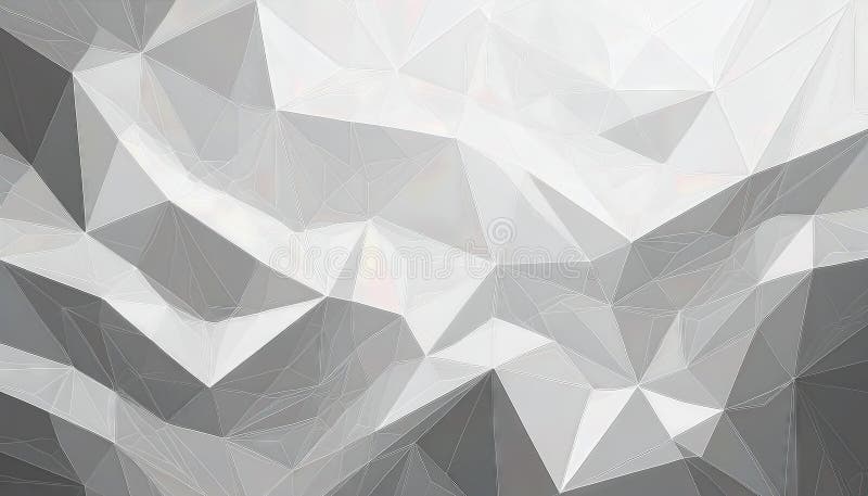 Striking Geometric White Polygons Against a Minimalist LowPoly Backdrop a Modern and Vibrant ...