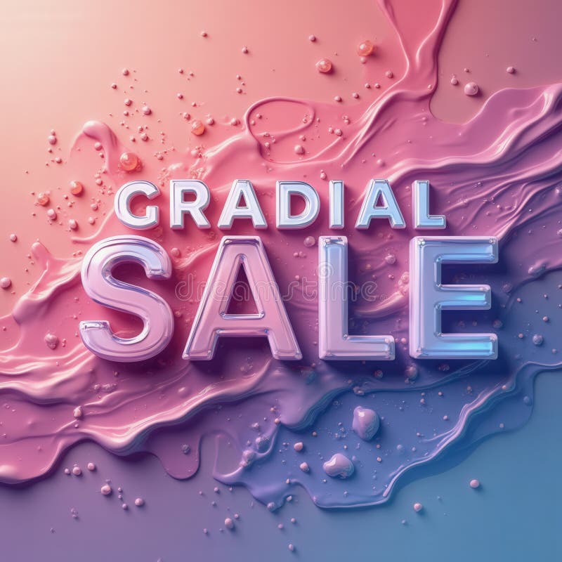 A Striking Gradient Design Featuring Bold Text Announcing a Sale ...