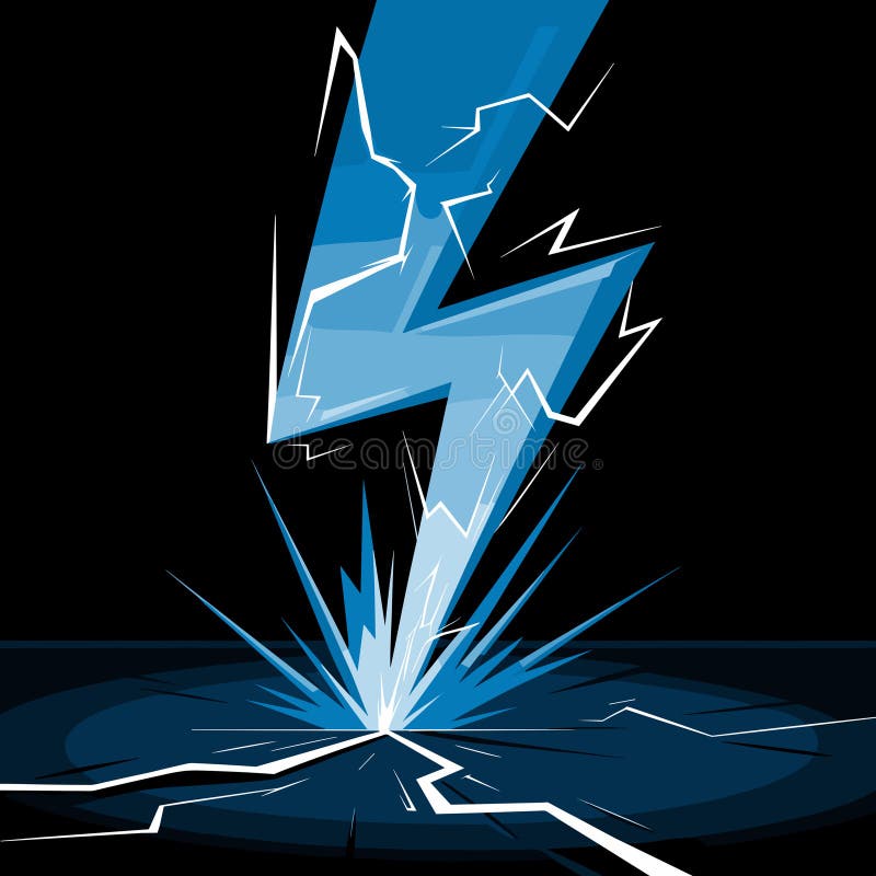 Dynamic Lightning Bolt Burst Illustration Stock Vector - Illustration ...