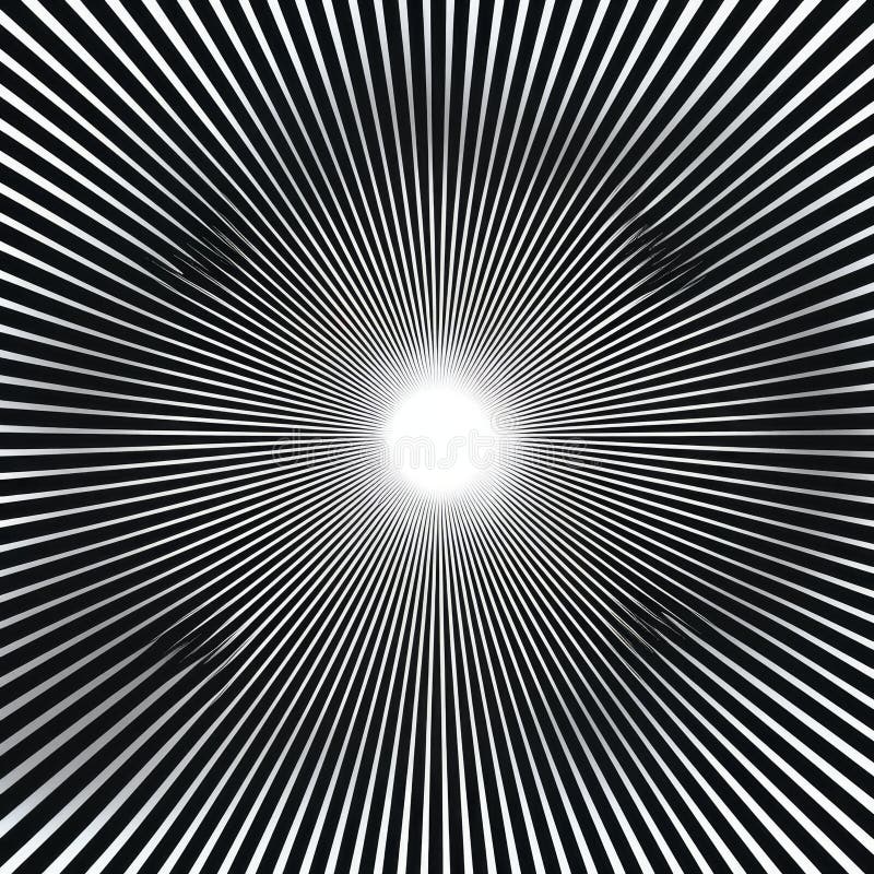 Radiating Optical Art Black White Lines Stock Photos - Free & Royalty ...
