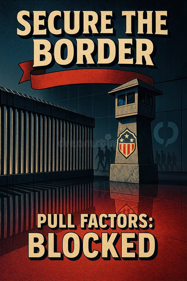 Secure the Border with a Call To Action Emphasizing Blocked Pull ...