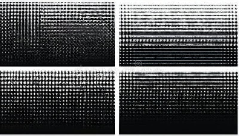 Striking Halftone Dot Gradient in Round Shape Vibrant Black White ...