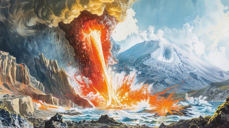 A Striking Illustration of the Physical and Chemical Processes Involved ...