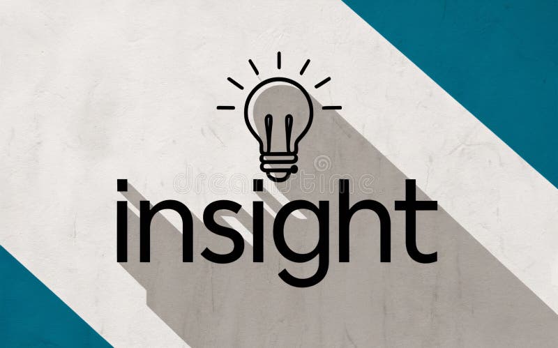 A Striking Illustration of the Word Insight Stock Illustration ...