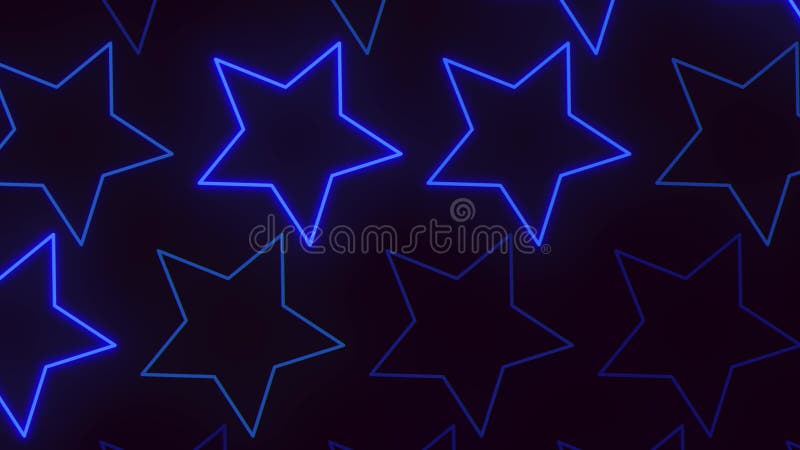 Stunning Blue Star Pattern on a Black Background Stock Footage - Video ...