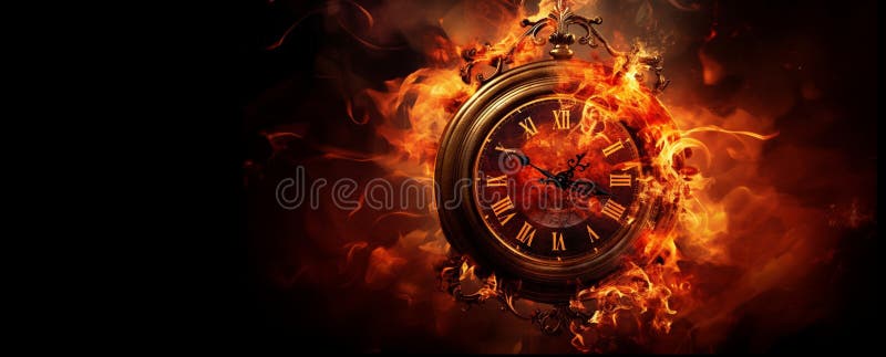 Blazing Timepiece: an Artistic Representation of Eternal Flames and ...