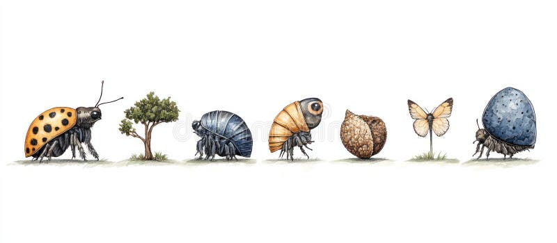 Metamorphosis: the Evolution of an Object through Time Stock ...