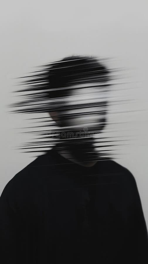 Blurred Identity, Exploring Perception and Reality Stock Illustration ...