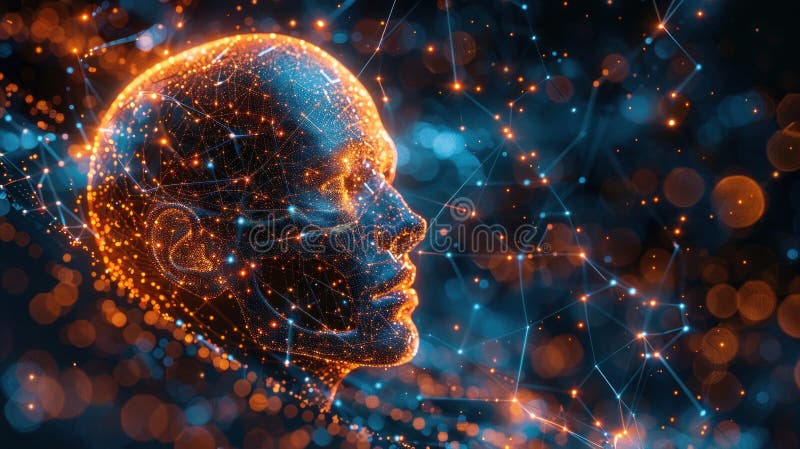 Powerful Mind: Neural Connections and Electrical Pulses Sparkles Inside ...