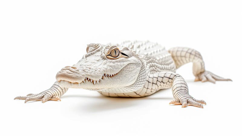 Pristine Predator: the White Crocodile by AI Generator Stock ...