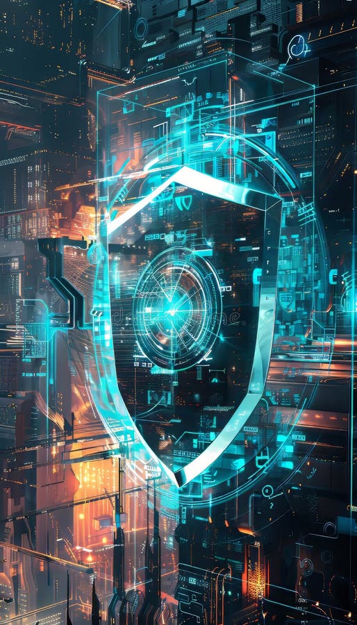 A Striking Image of Cyber Insurance Featuring a Shield Protecting a ...