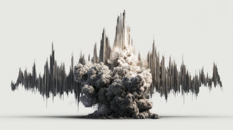AI-Generated Explosion Visualization Stock Illustration - Illustration ...