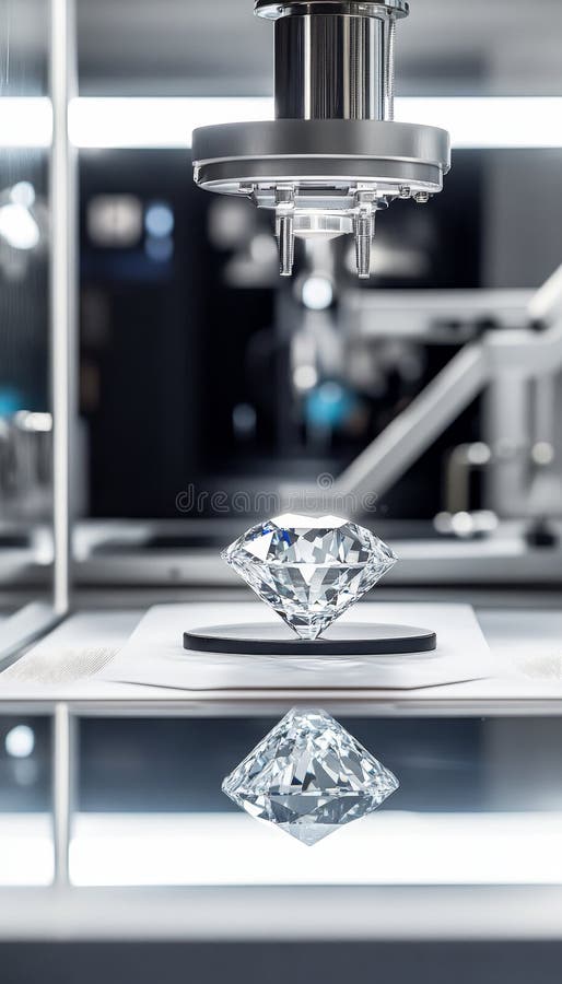 A Striking Image of a Diamond in an Advanced Lab Showcasing the Blend ...