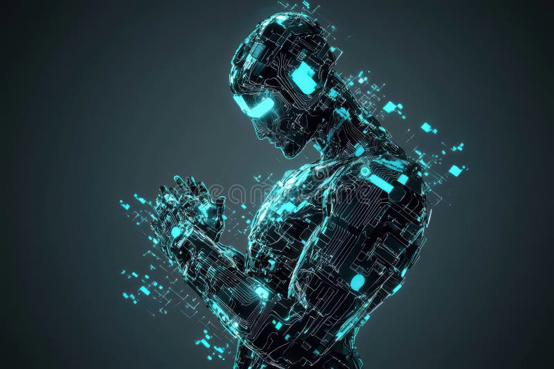 Glowing Cyan Aesthetic Blending Technology Stock Photos - Free ...