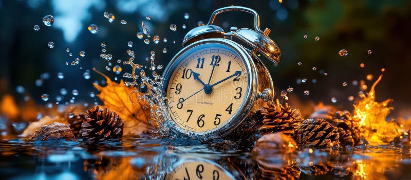 Timeless Symbolism: Vibrant Clock or Watch with Recognizable Elements ...