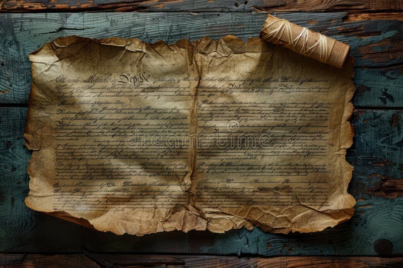 US Constitution on Wooden Background - Symbol of American Democracy ...