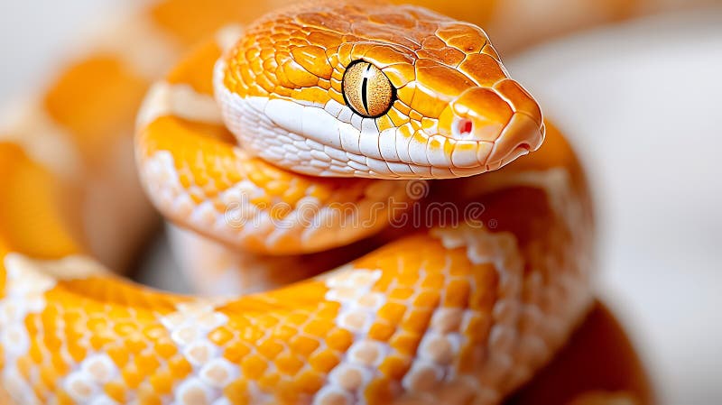 Serene Snakes Coiling in Symmetrical Patterns Stock Illustration ...