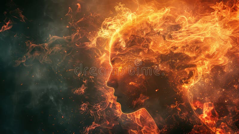 Explosive Head: Symbolizing Anger, Stress, or Creative Epiphany Stock ...