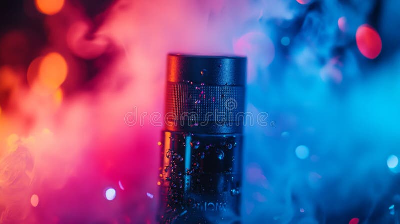 An Enigmatic Object Emerges from Colorful Smoke. the Interplay of Light ...