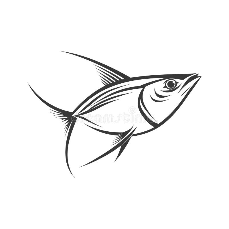 Stylized Fish Illustration stock illustration. Illustration of tuna ...
