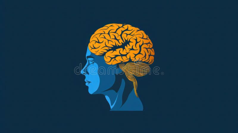 Neuro Logo: Head with Brain Icon Symbolizing Intelligence and ...