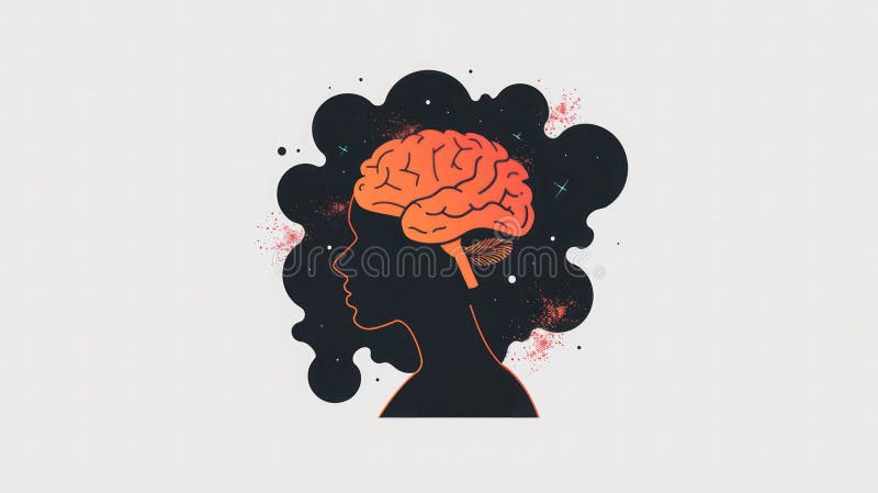 Neuro Logo: Head with Brain Icon Symbolizing Intelligence and ...