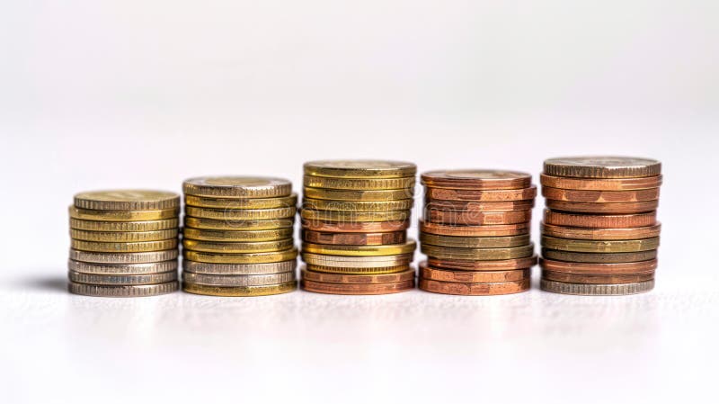 Ascending Stacks of Golden Coins: a Symbol of Financial Growth and ...
