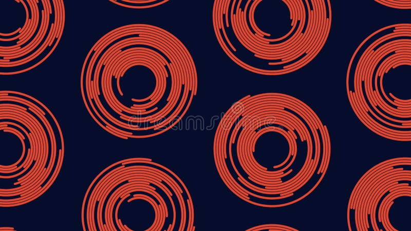 Dynamic Red Circular Pattern on Black Background Stock Footage - Video ...