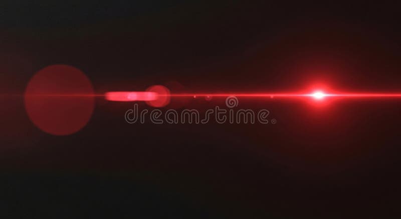 Red Lens Flare Overlay on Black Background Stock Illustration ...
