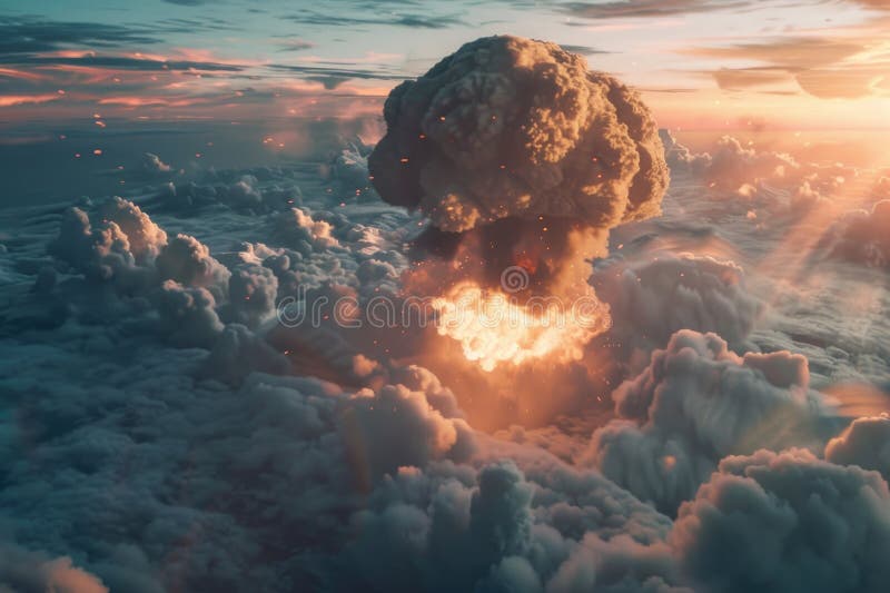 A Striking Image of a Large Mushroom Cloud in the Sky. Perfect for ...