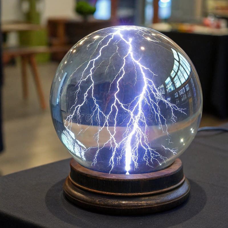 Lightning Ball. an Illustration of Lightning in a Globe Stock ...