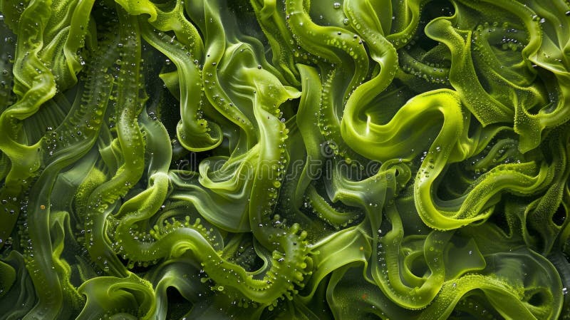 A Striking Image of Nematodes Entangled in a Thick Mat of Tangled Green ...