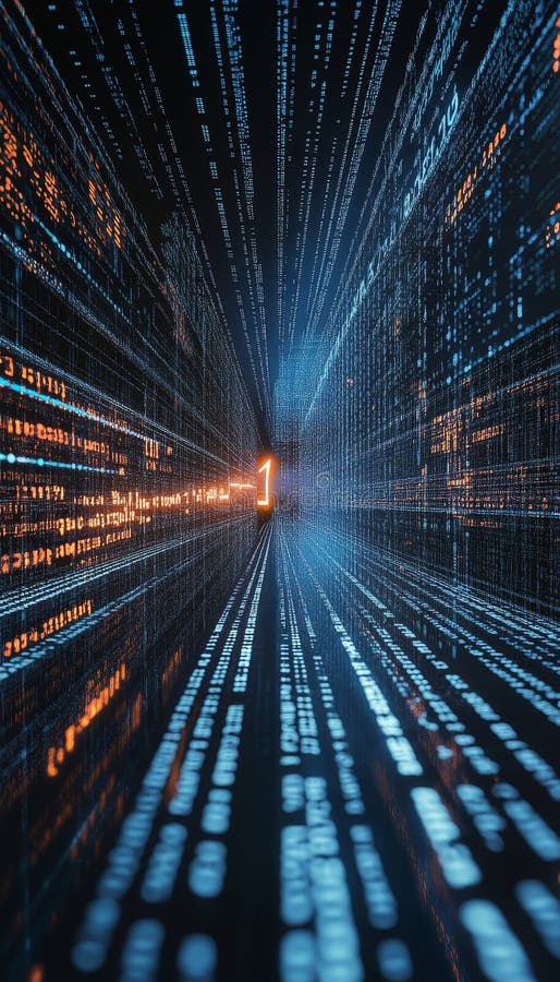 A Striking Image of a Number Breaking through Code, Symbolizing the ...