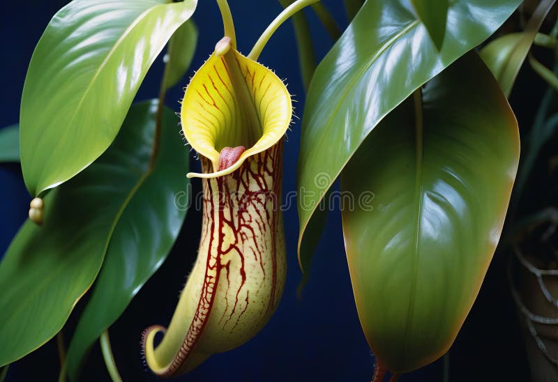 A Striking Image of a Pitcher Plant Stock Illustration - Illustration ...
