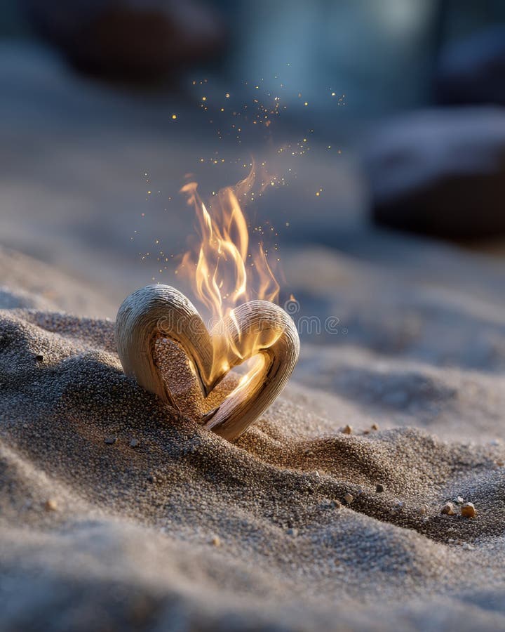A Mesmerizing Shell Encasing a Fiery Heart Amidst Natureâ€™s ...