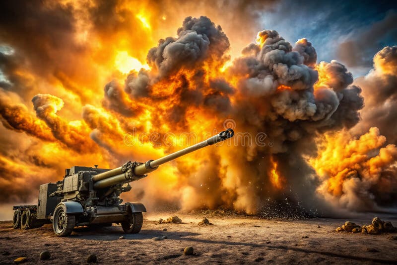A Devastating Artillery Barrage Conceptual War Photography Captures the ...