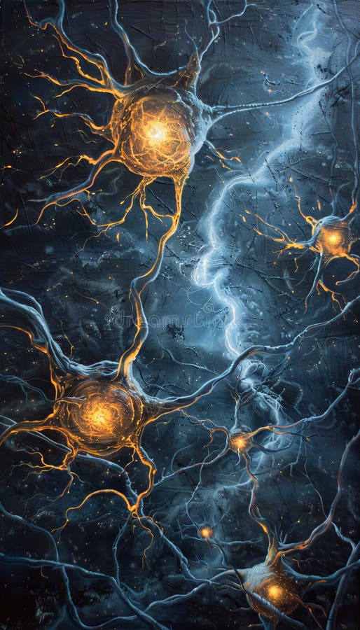 A Striking Image of Radiant Neuron Cells Representing Mind Evolution ...